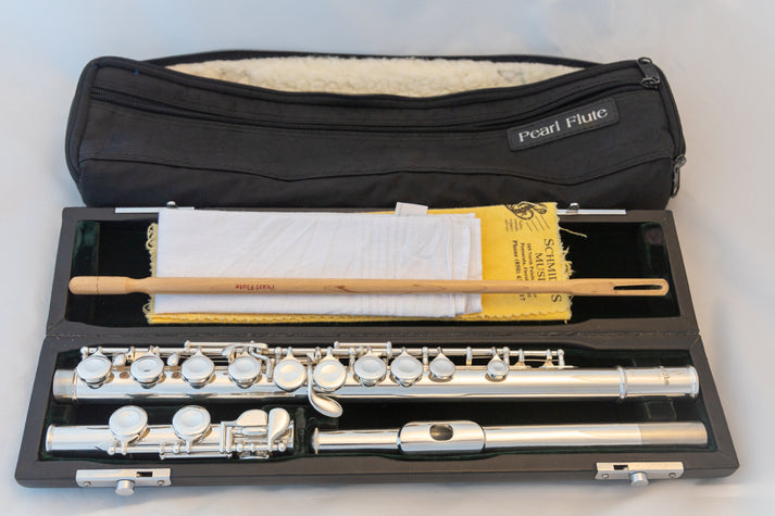 Pearl PF-501 Flute Silver-plated with Split-E *Made in Japan *Cleaned ...