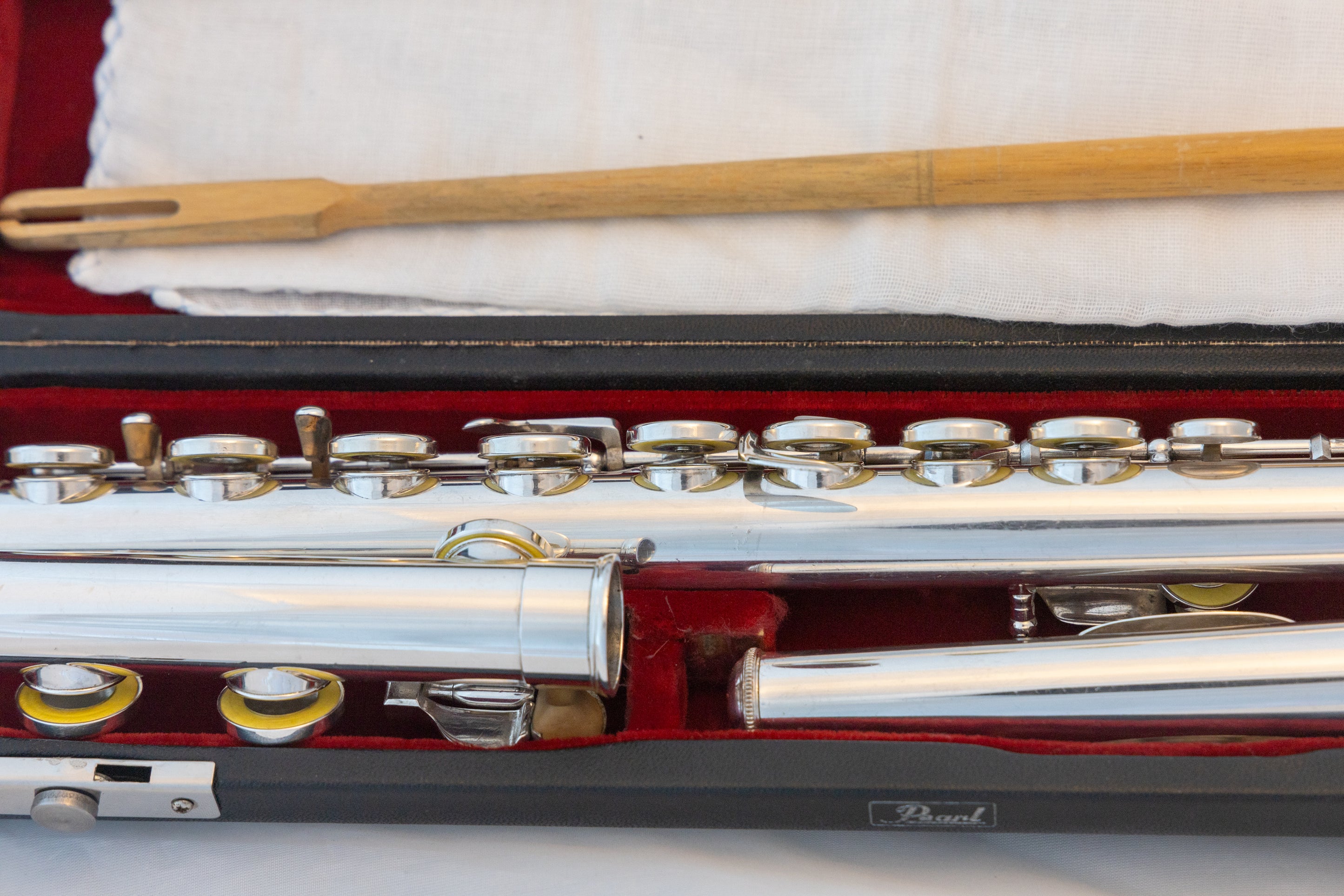 Pearl PF-501 Flute Silver-plated *Open-hole *Made in Japan *Cleaned ...